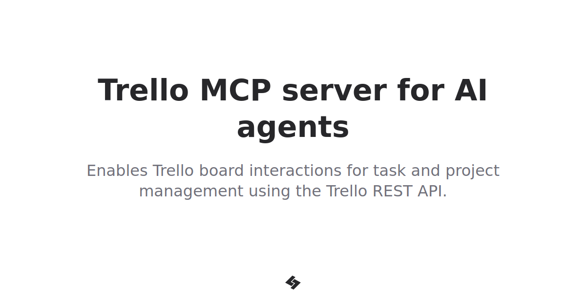 Trello MCP server for AI agents