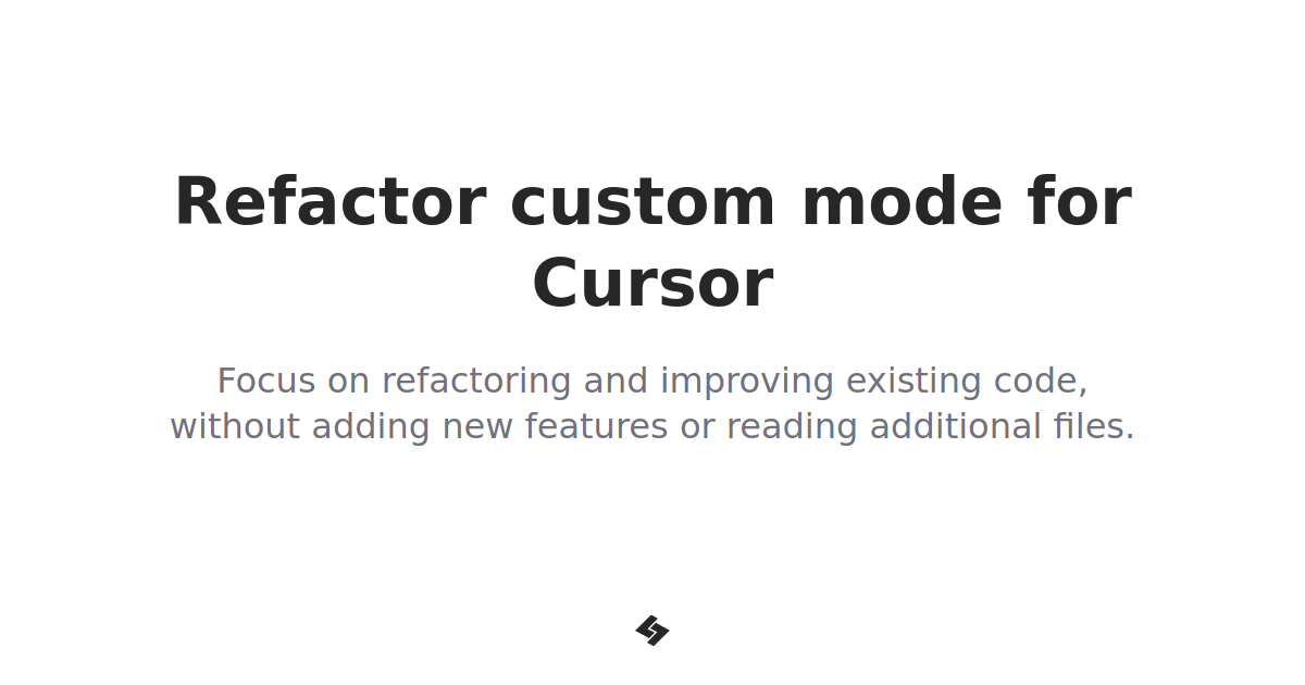 Refactor custom mode for Cursor