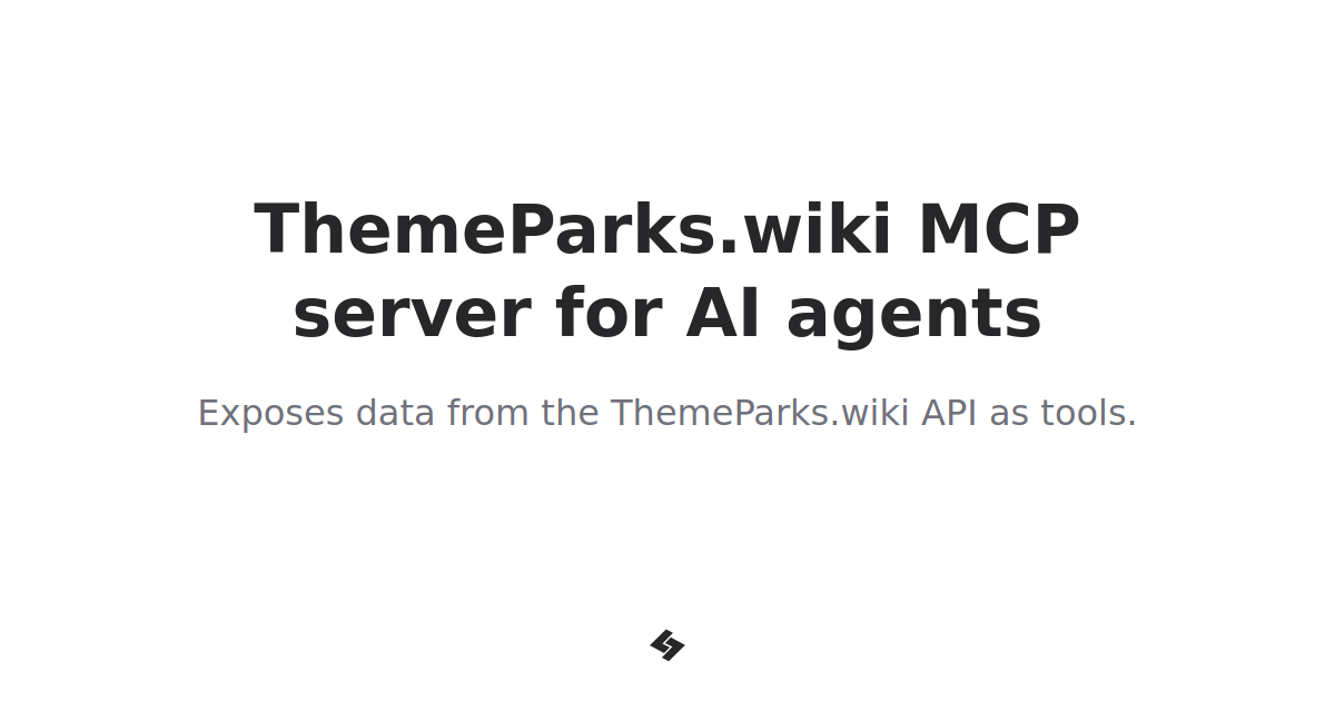 ThemeParks.wiki MCP server for AI agents