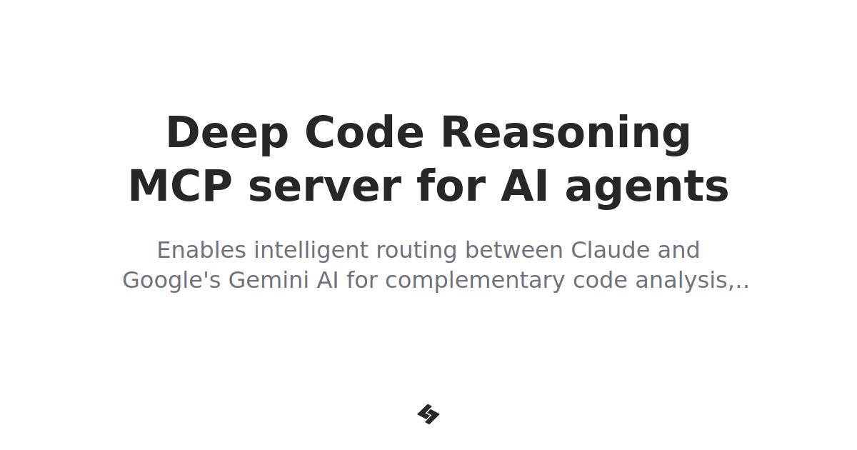 Deep Code Reasoning MCP server for AI agents