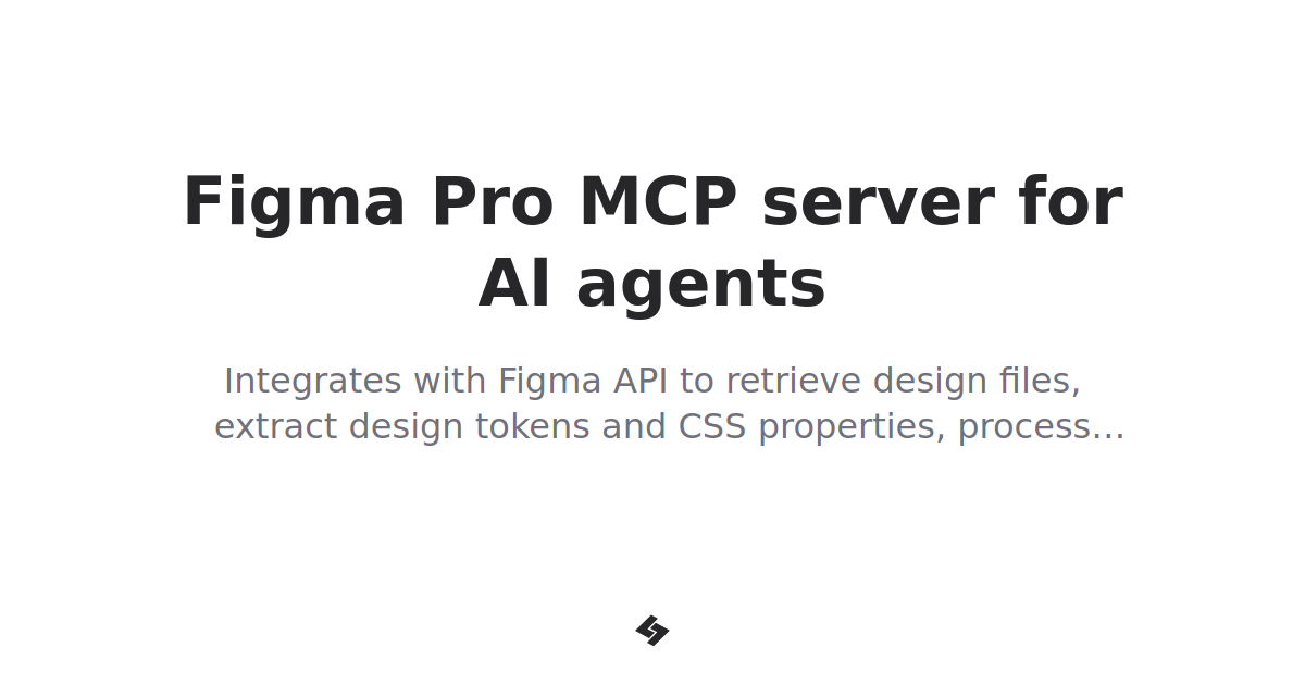 Figma Pro MCP server for AI agents