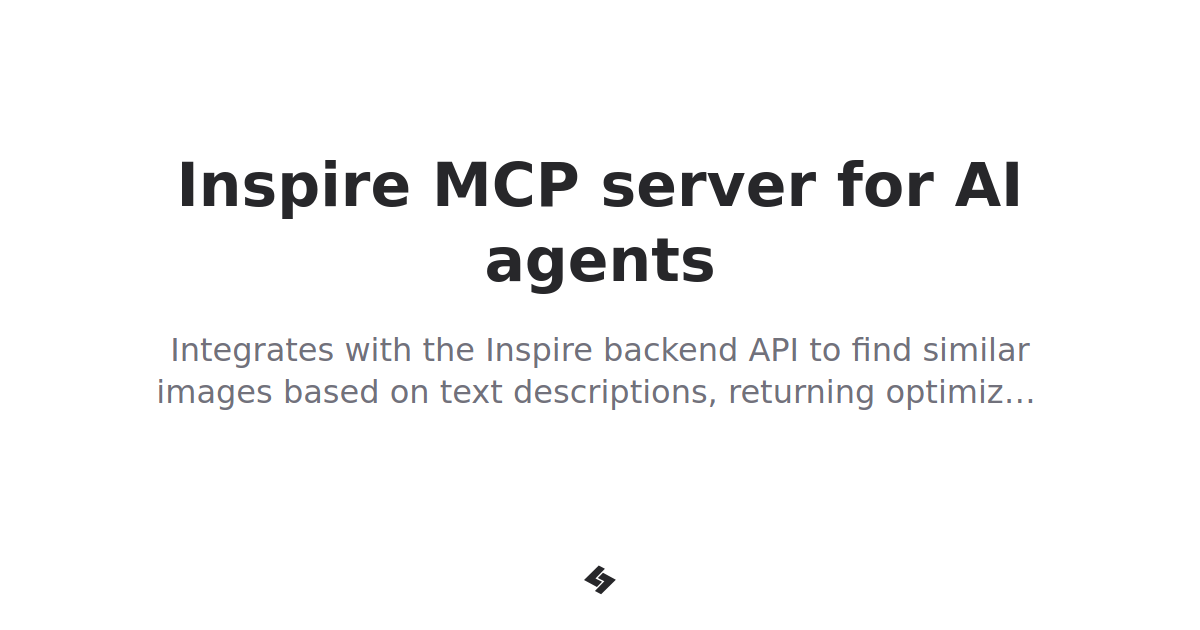 Inspire MCP server for AI agents