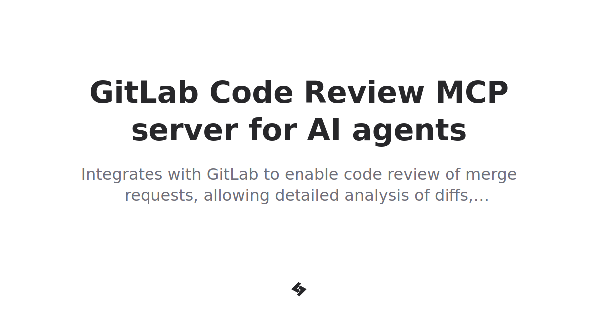 GitLab Code Review MCP server for AI agents