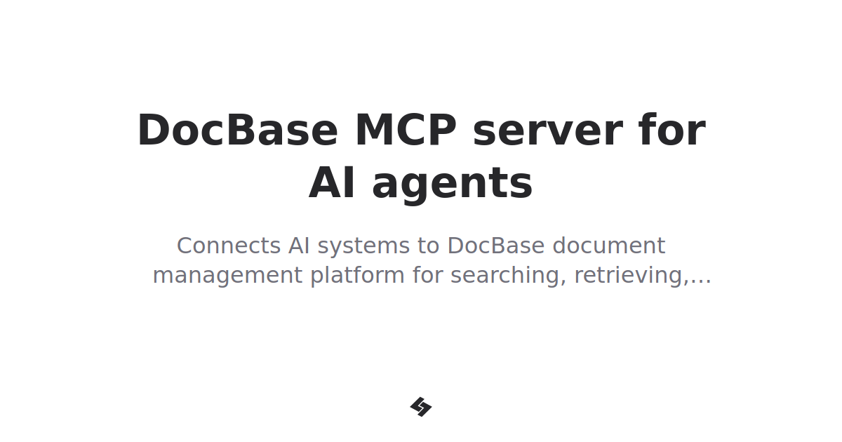 DocBase MCP server for AI agents