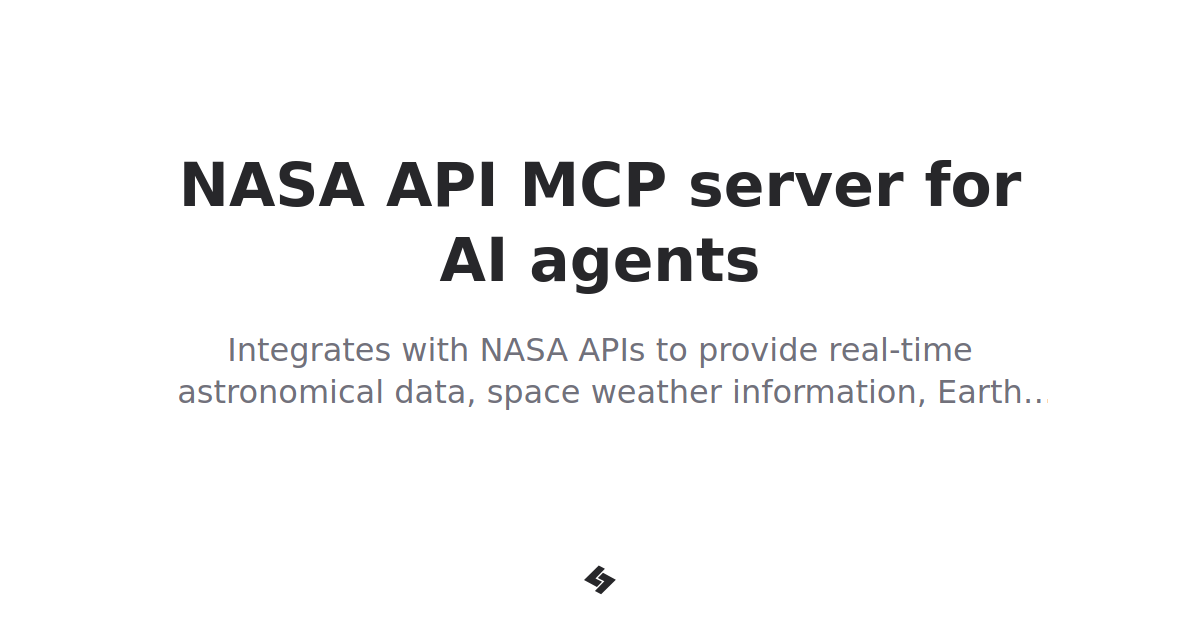 NASA API MCP server for AI agents