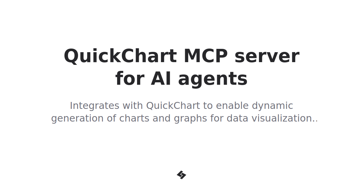 QuickChart MCP server for AI agents