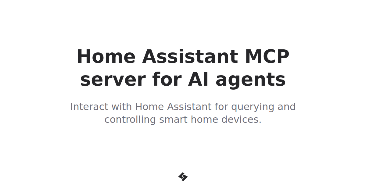 Home Assistant MCP server for AI agents