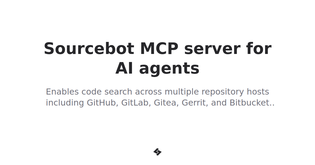 Sourcebot MCP server for AI agents