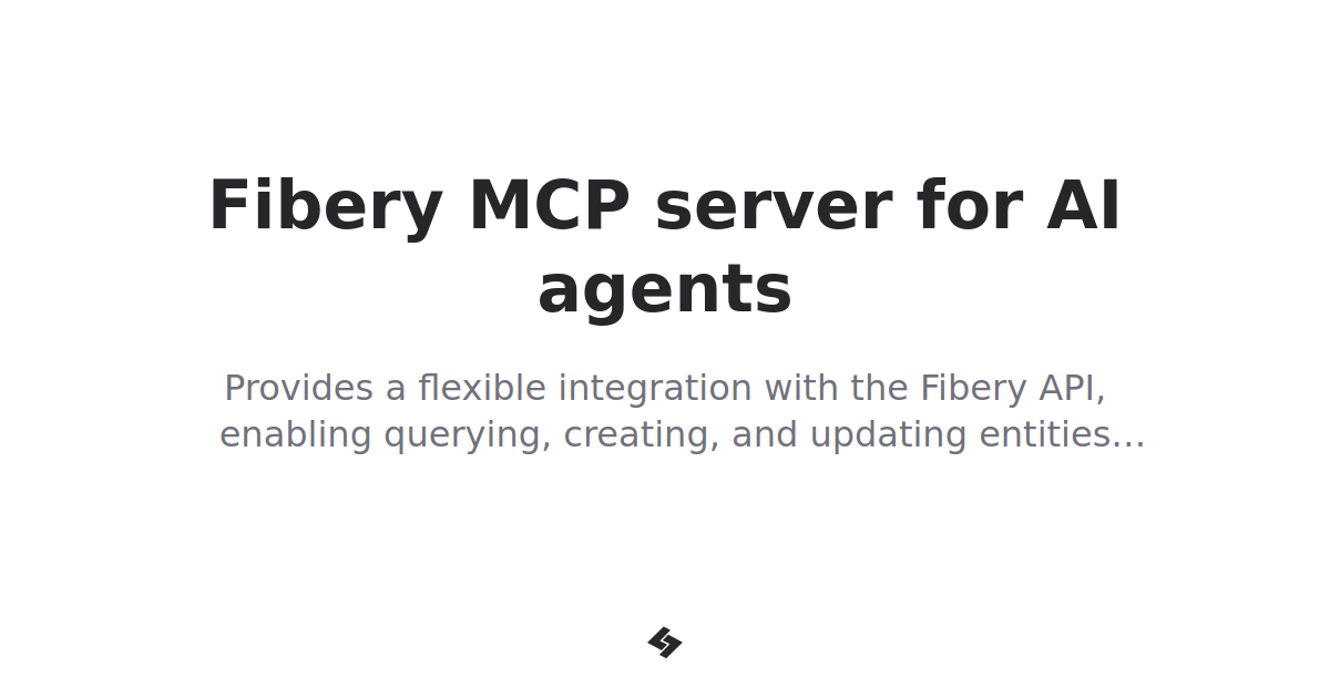 Fibery MCP server for AI agents