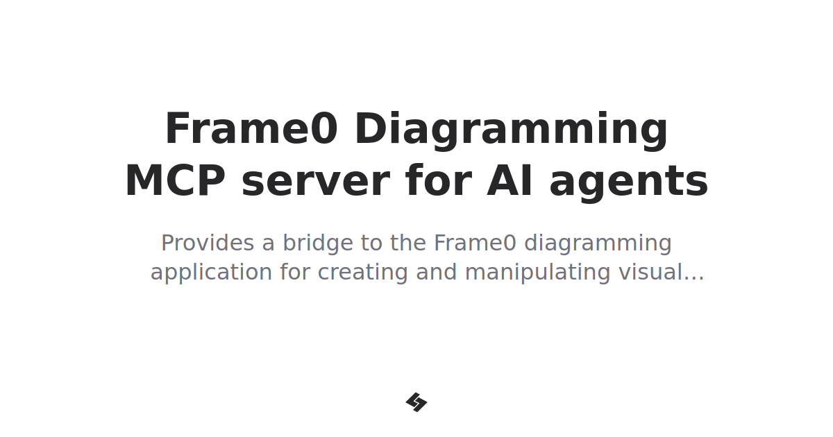 Frame0 Diagramming MCP server for AI agents