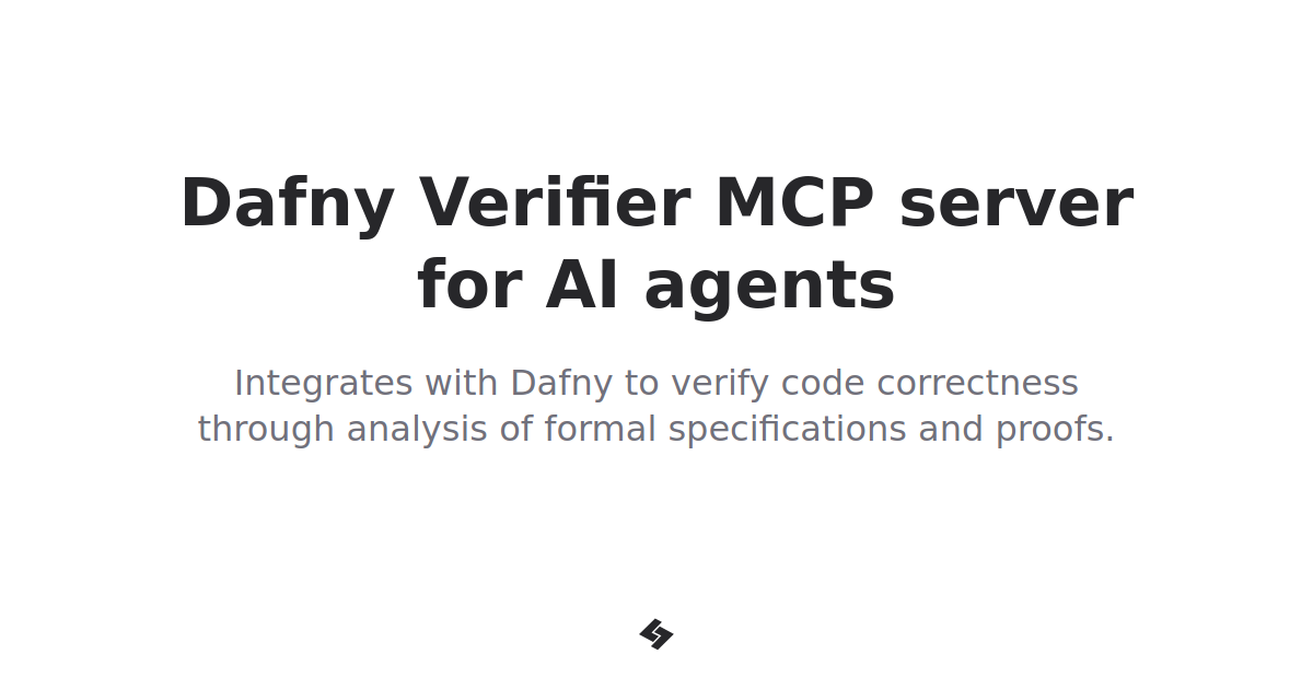 Dafny Verifier MCP server for AI agents
