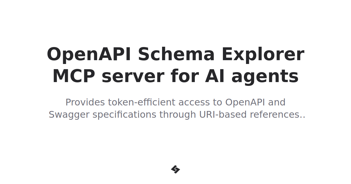 OpenAPI Schema Explorer MCP server for AI agents