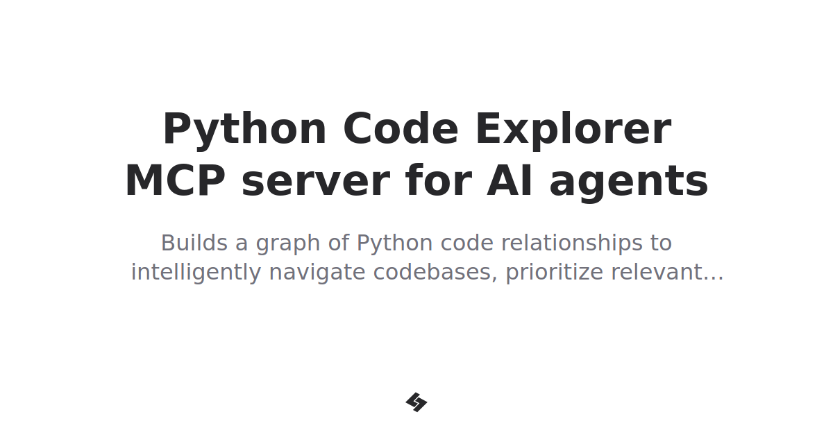 Python Code Explorer MCP server for AI agents