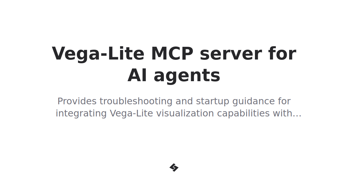 Vega-Lite MCP server for AI agents