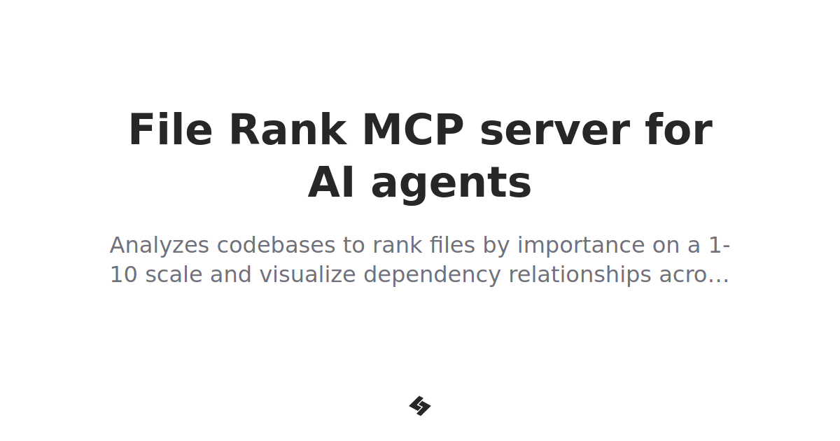 File Rank MCP server for AI agents