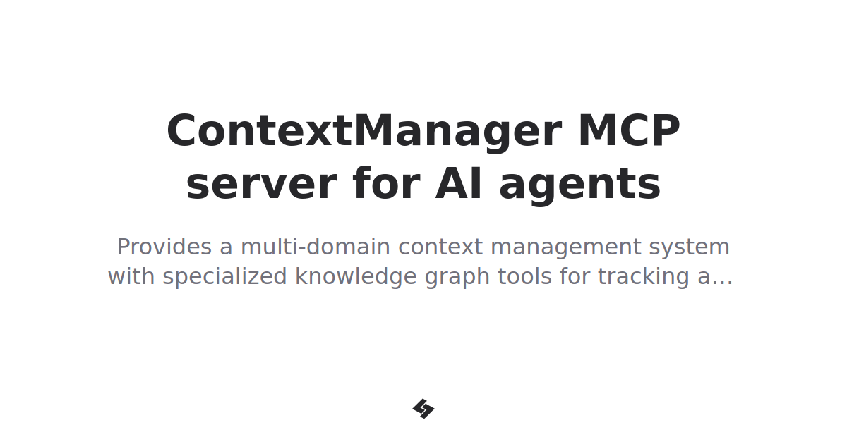 ContextManager MCP server for AI agents