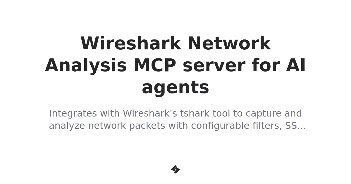 Wireshark Network Analysis Mcp Server For Ai Agents