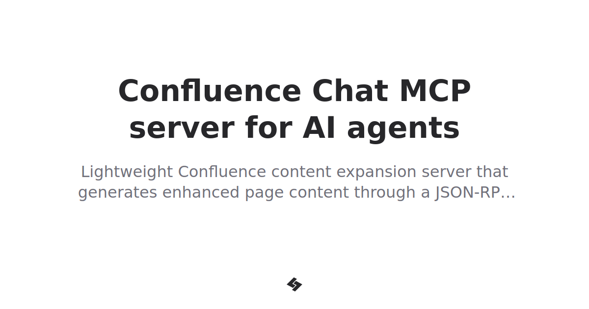 Confluence Chat MCP server for AI agents