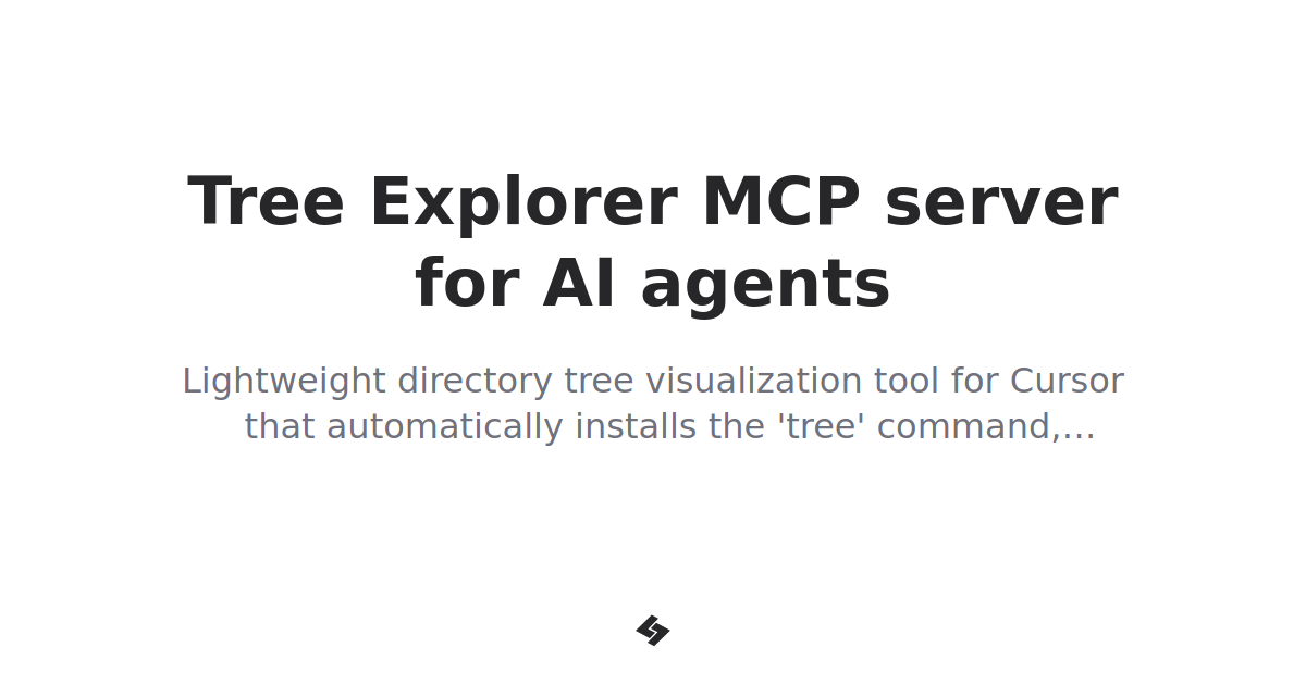 Tree Explorer MCP server for AI agents