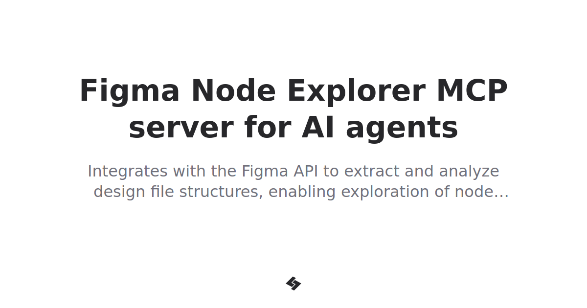 Figma Node Explorer MCP server for AI agents