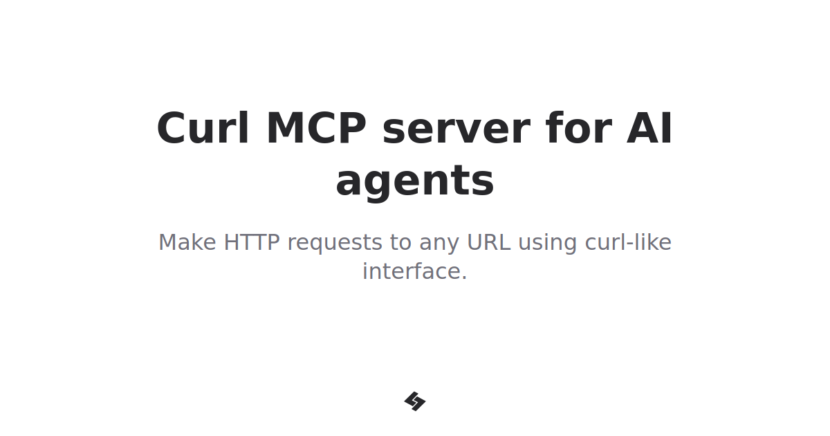 Curl MCP server for AI agents