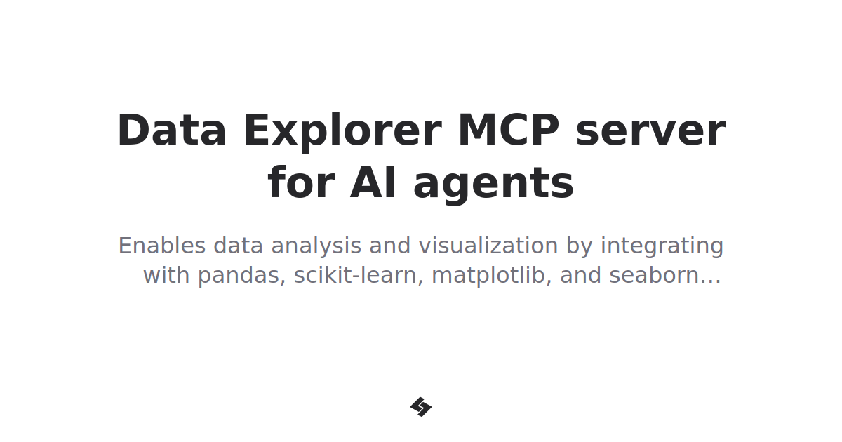 Data Explorer MCP server for AI agents