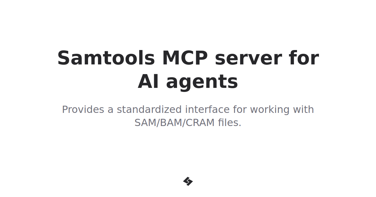 Samtools MCP server for AI agents