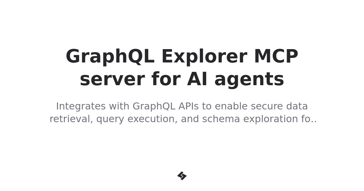 GraphQL Explorer MCP server for AI agents